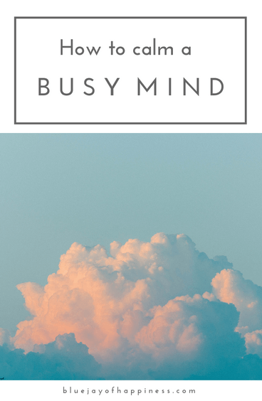 How to calm a busy mind - Blue Jay of Happiness